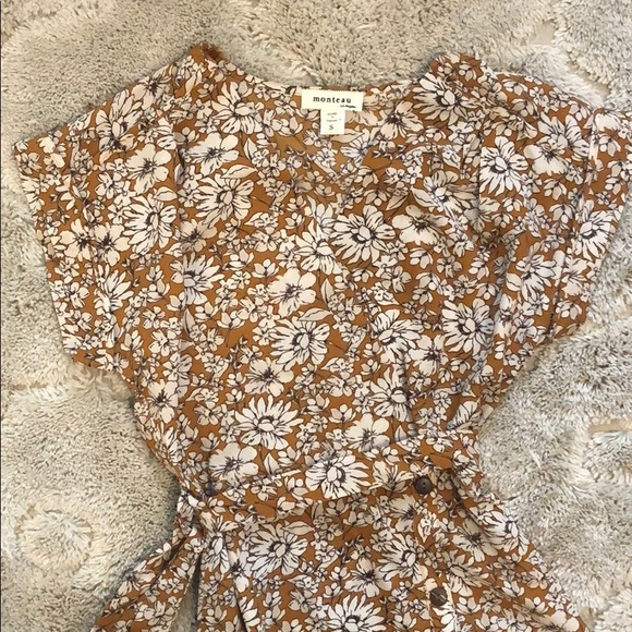 Monteau | Dresses | Boho Light Weight Free Flow Dress | Poshmark